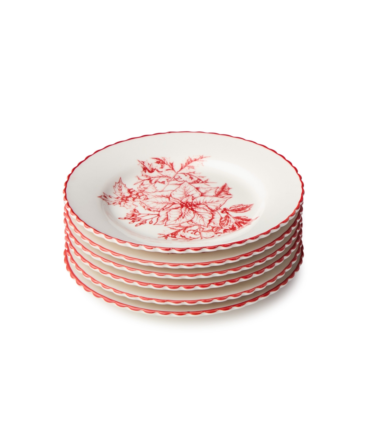 Click here for Certified International Crimson Noel Canape Plates... prices