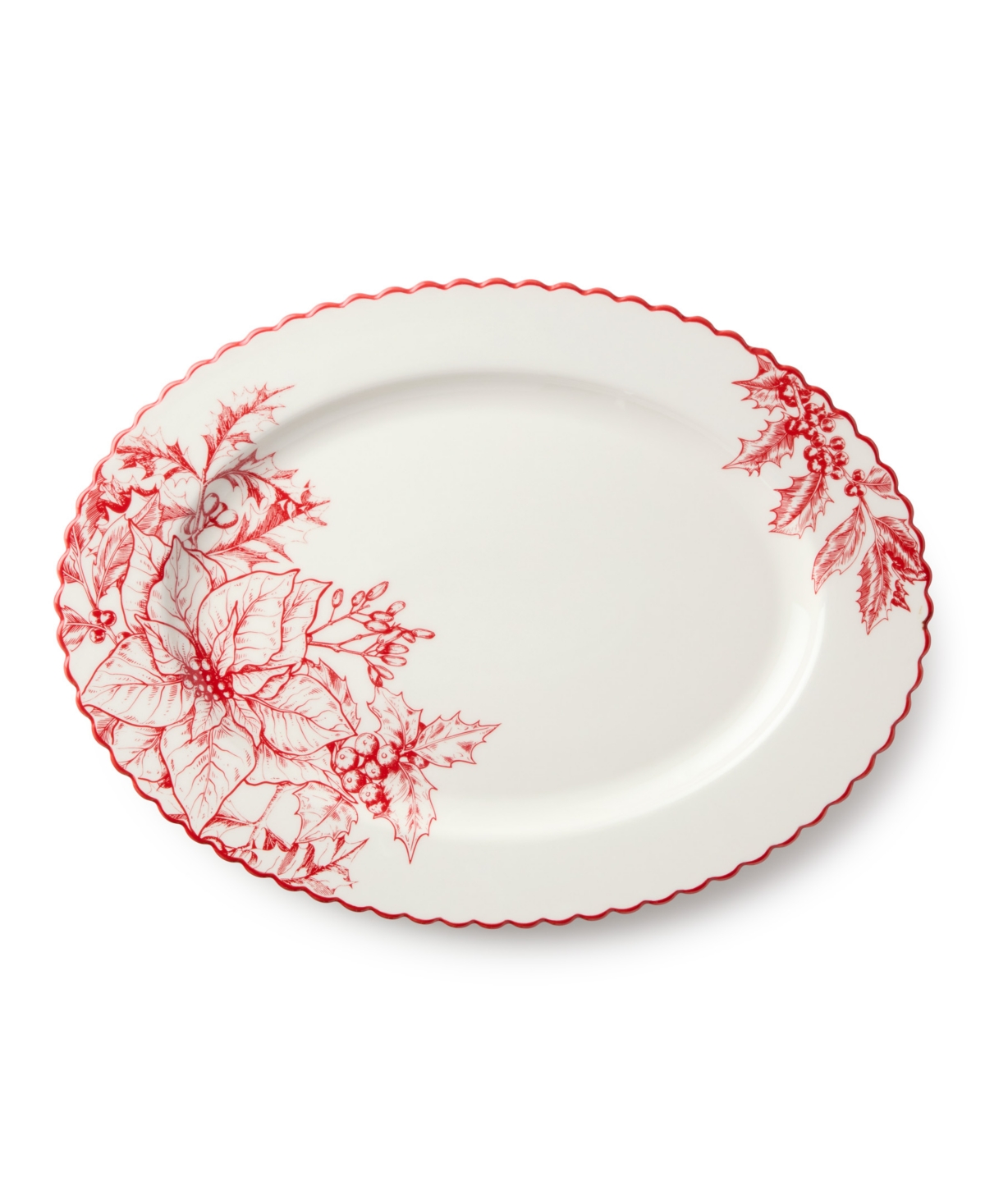 Click here for Certified International Crimson Noel Oval Platter... prices