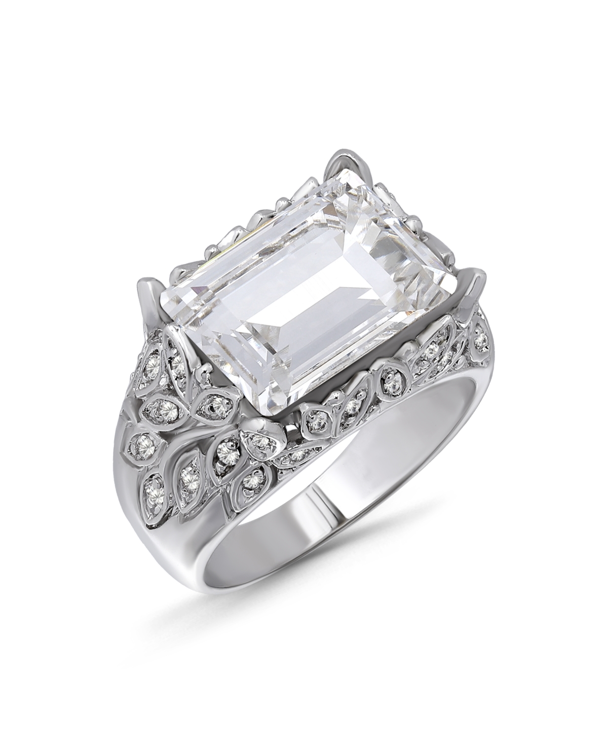 Click here for Macys Emerald Cut Cubic Zirconia Fine Silver-Plate... prices