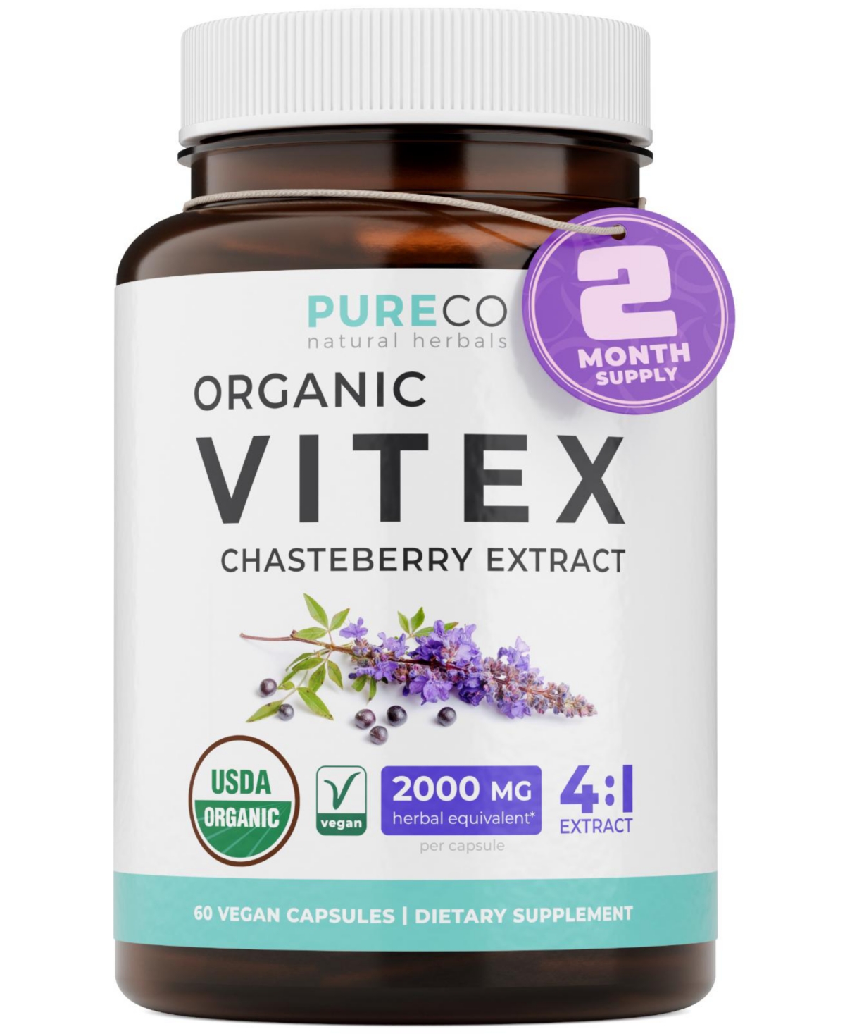 Click here for Pure Co Vitex Chasteberry Supplement for Women - H... prices