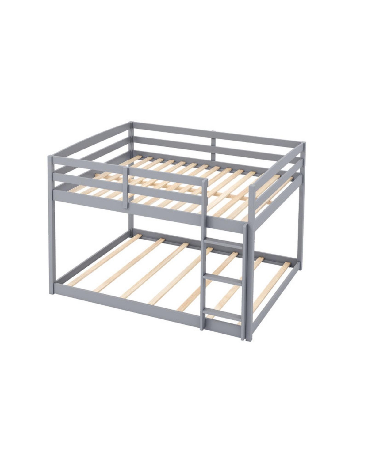 Click here for Sugift Full over Full Low-to-Ground Bunk Bed with... prices
