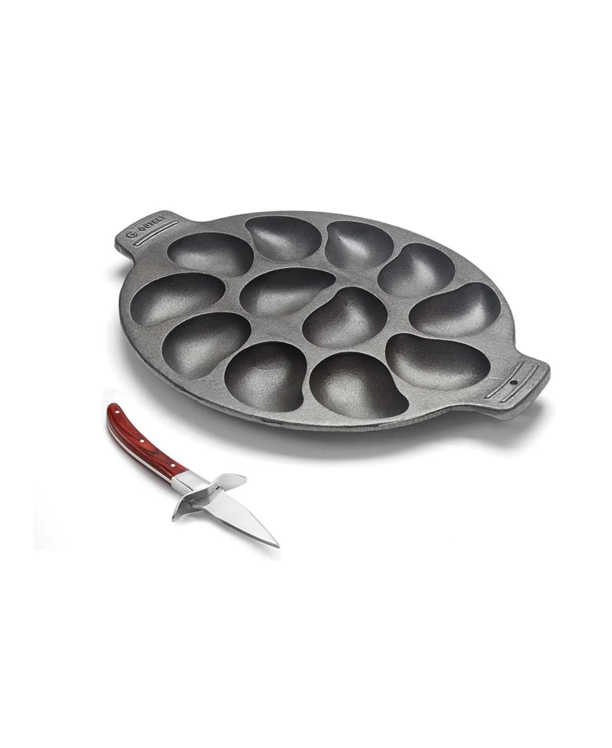 Click here for Outset 12-Section Oyster Pan & Knife Set - Multi prices