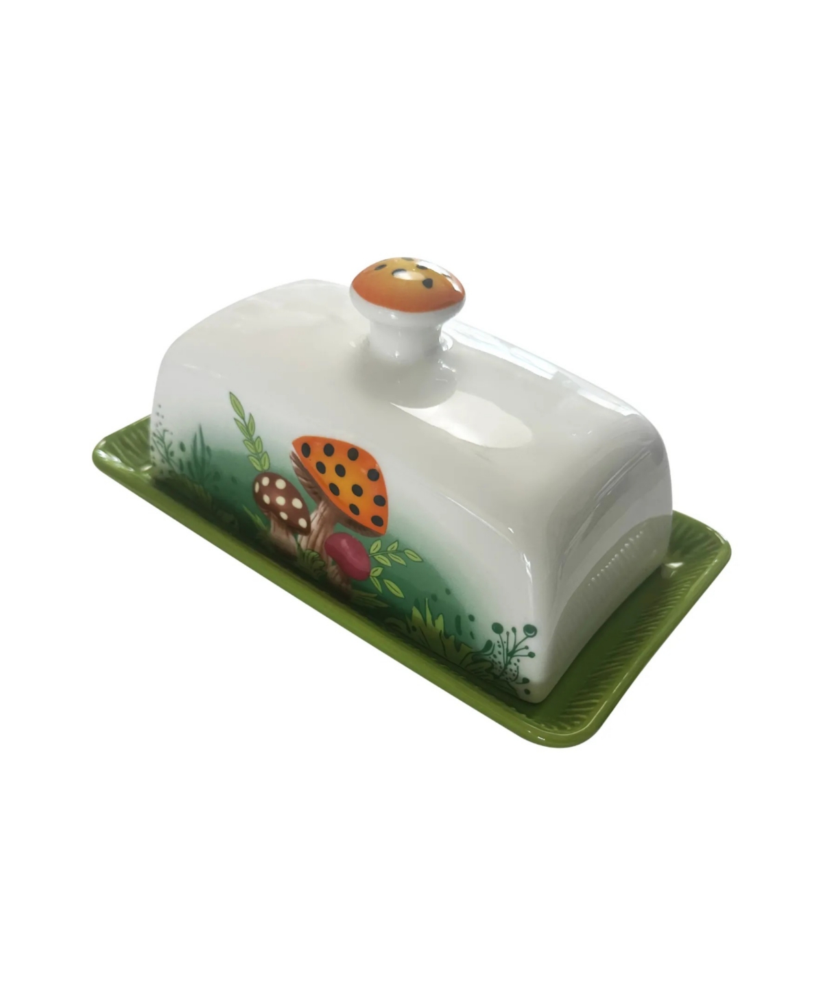 Click here for Fox Run Ceramic 4.3 Mushroom-Themed Butter Dish -... prices