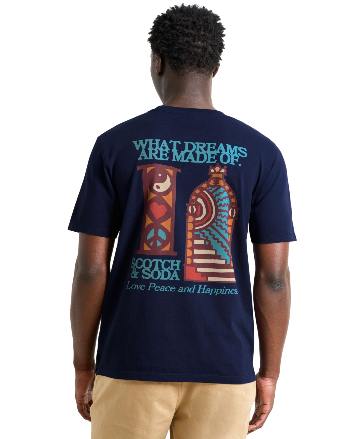 Click here for Scotch & Soda Mens Peace and Love Graphic T-Shirt... prices