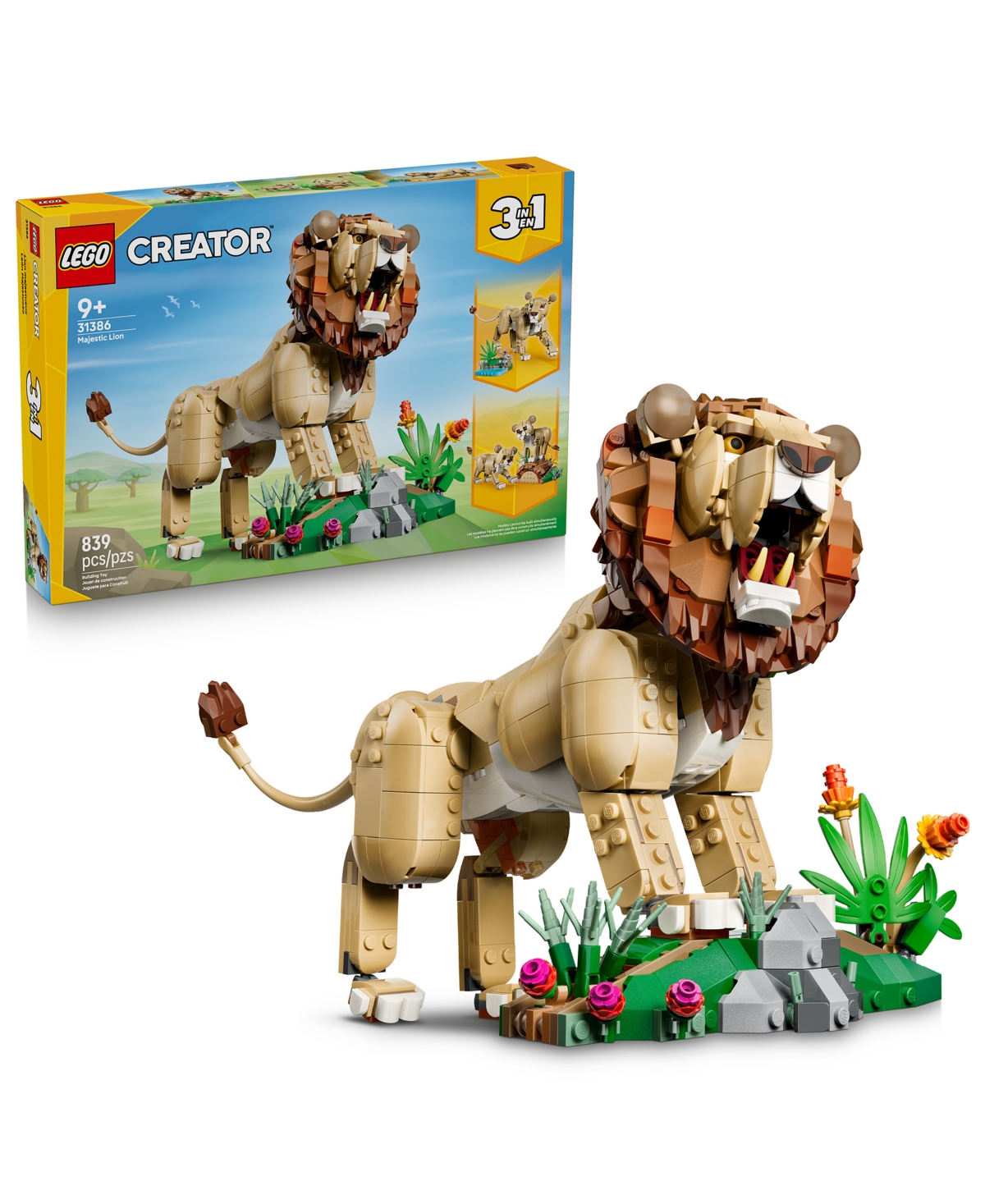 Click here for Lego Wild Animals Majestic Lion 31386 839-Piece Bu... prices