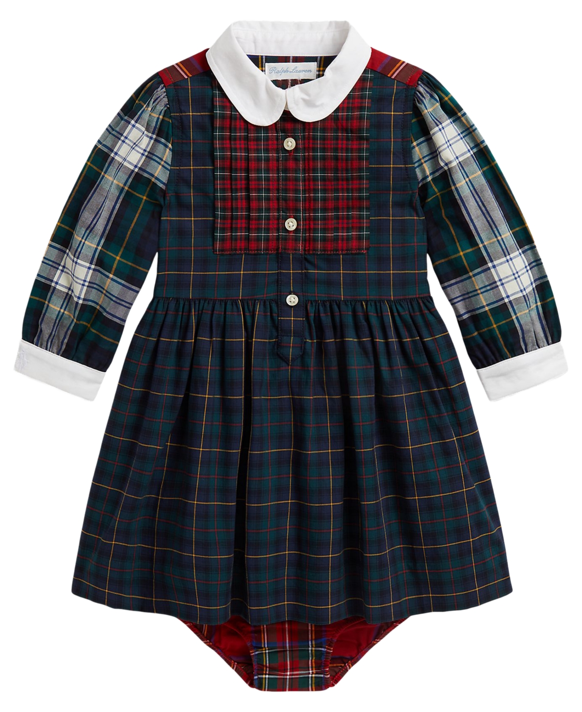 Click here for Polo Ralph Lauren Baby Girls Plaid Cotton Poplin F... prices