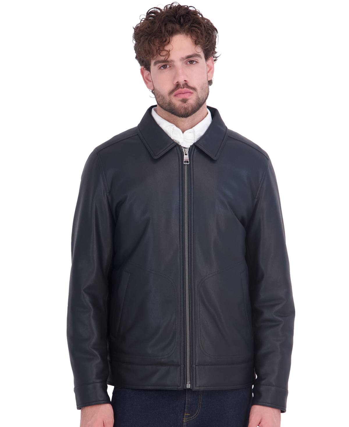 Click here for Tommy Hilfiger Mens Point Collar Open Bottom Jacke... prices