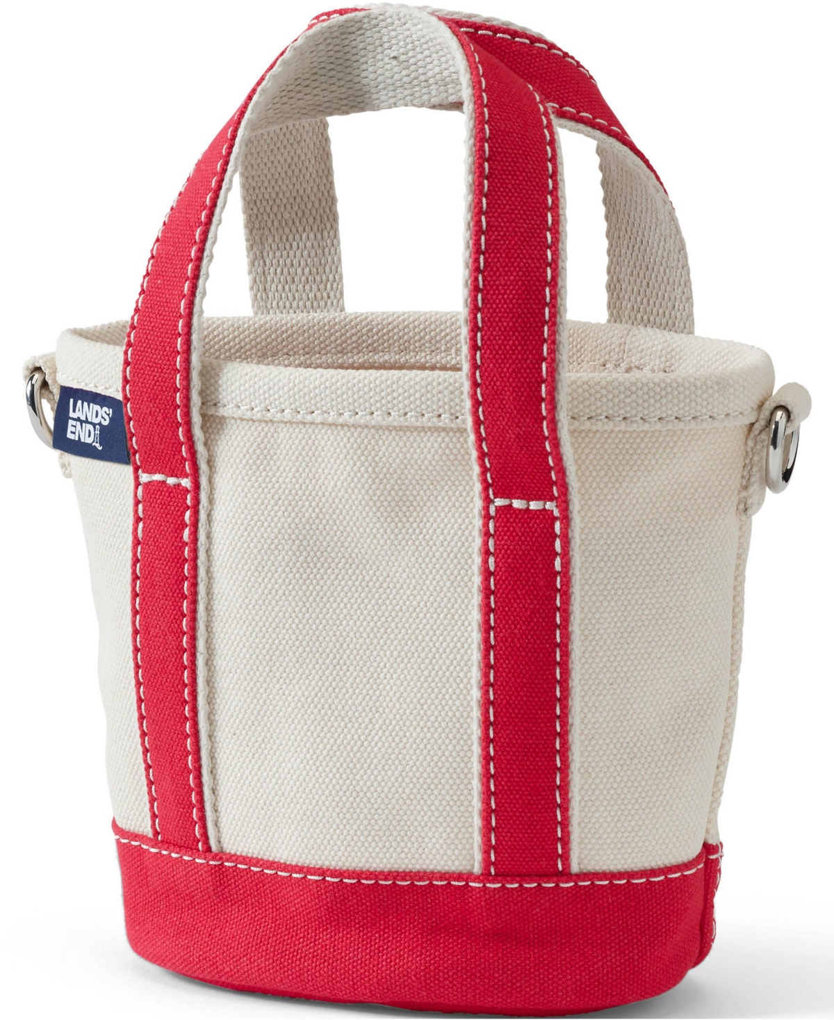 Click here for Lands End Mini Natural Open Top Canvas Tote Bag -... prices