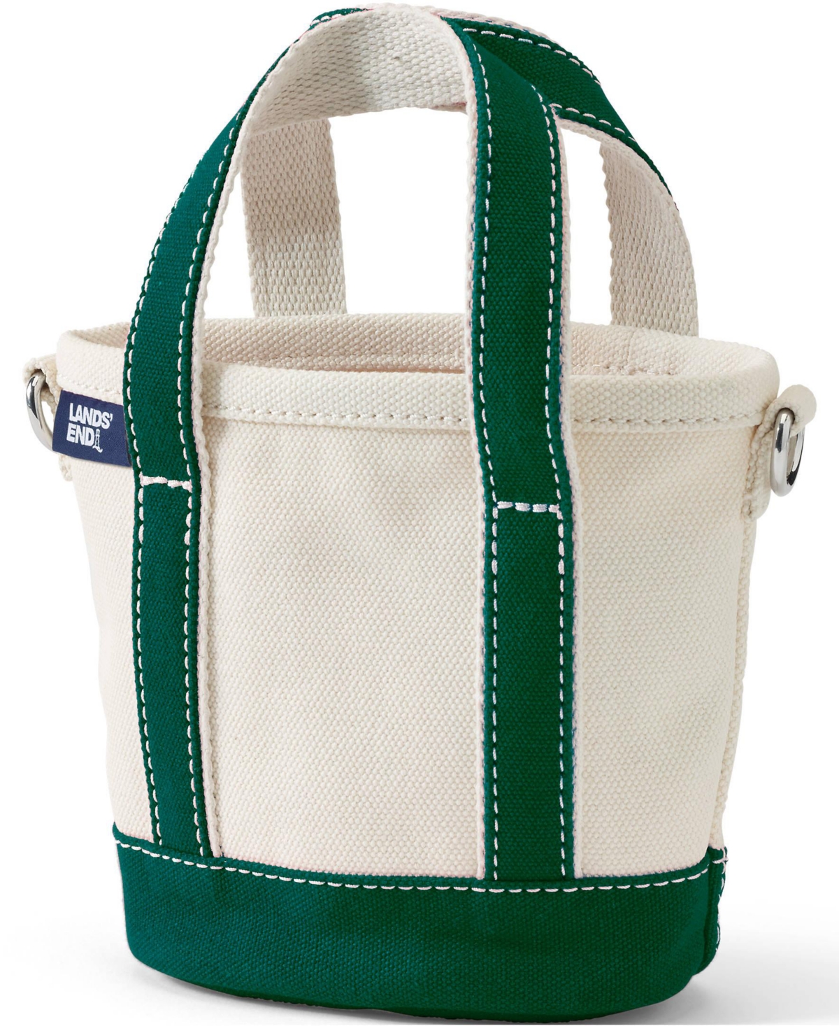 Click here for Lands End Mini Natural Open Top Canvas Tote Bag -... prices