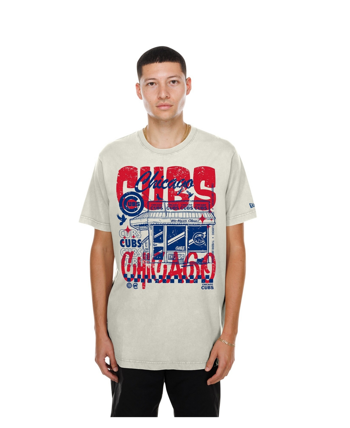 Click here for New Era Mens Cream Chicago Cubs Injection Lifestyl... prices