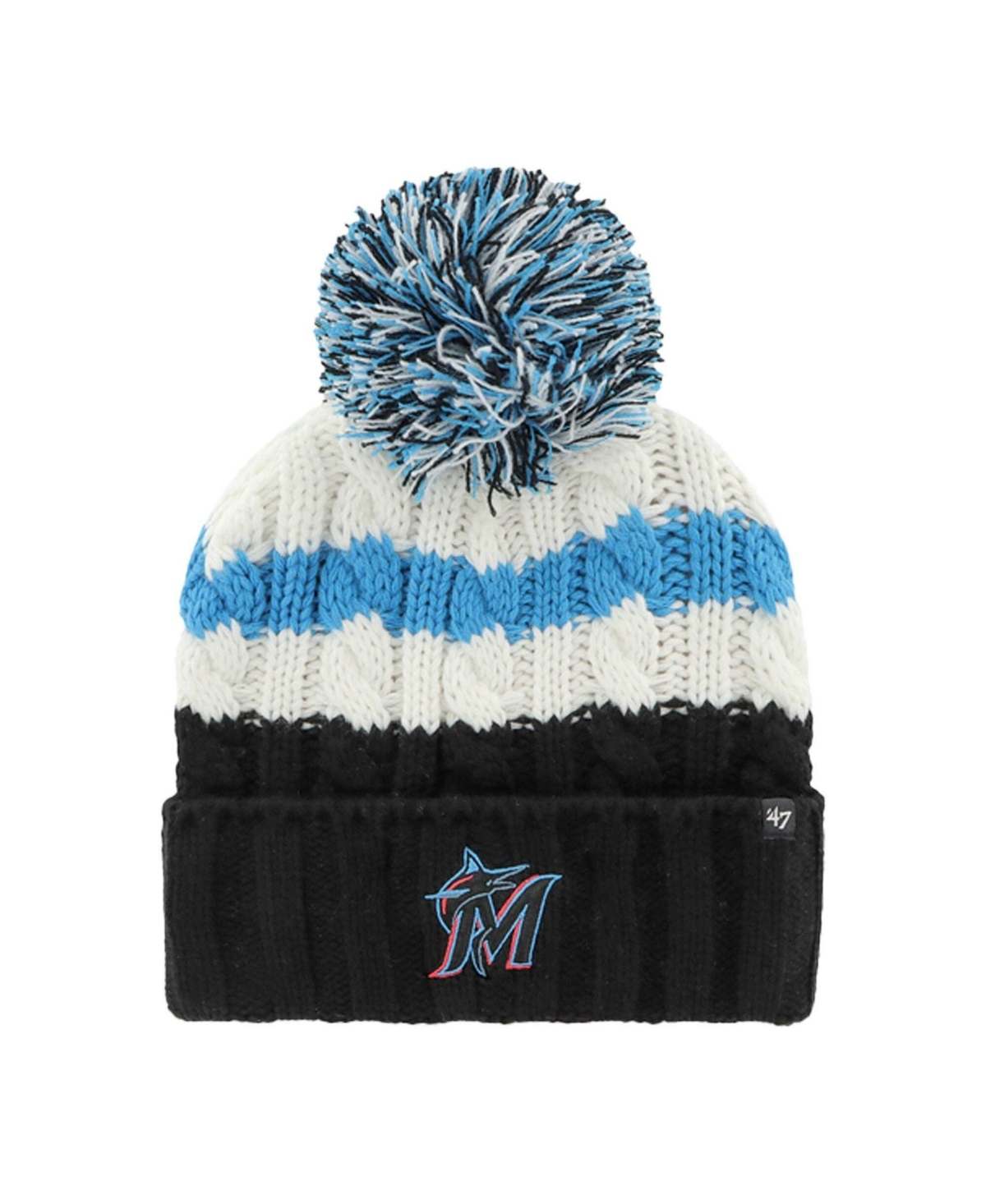Click here for 47 Brand Womens White/Black Miami Marlins Ashfield... prices