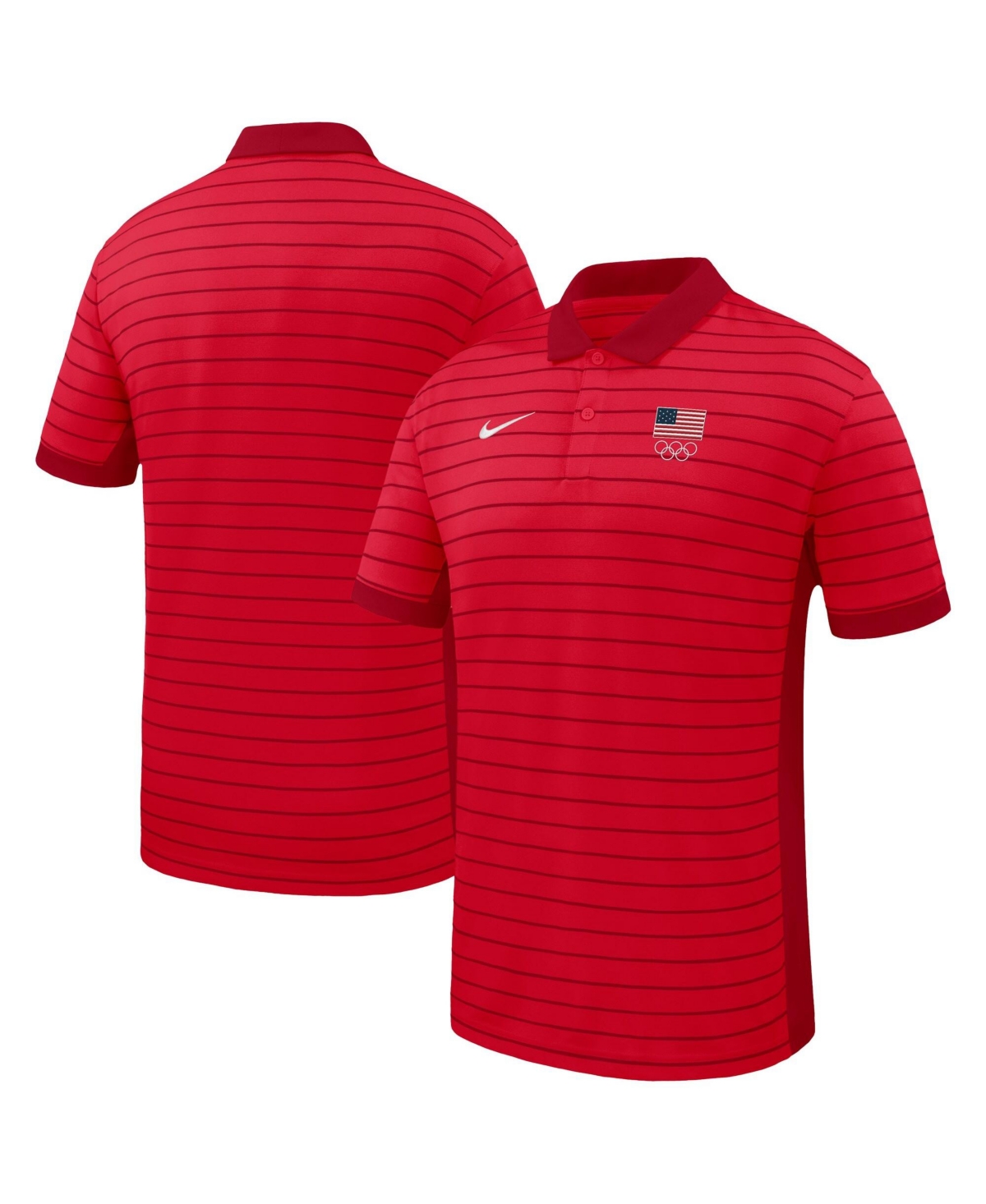 Click here for Nike Mens Red Team Usa Victory Stripe Dri-fit Polo... prices
