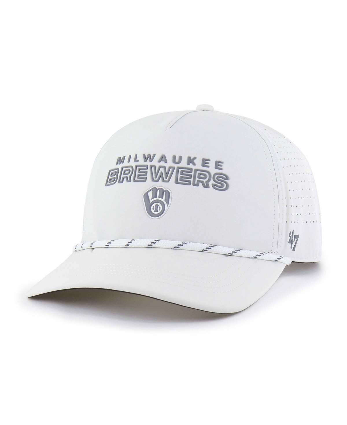 Click here for 47 Brand Mens White Milwaukee Brewers Forward Vaul... prices