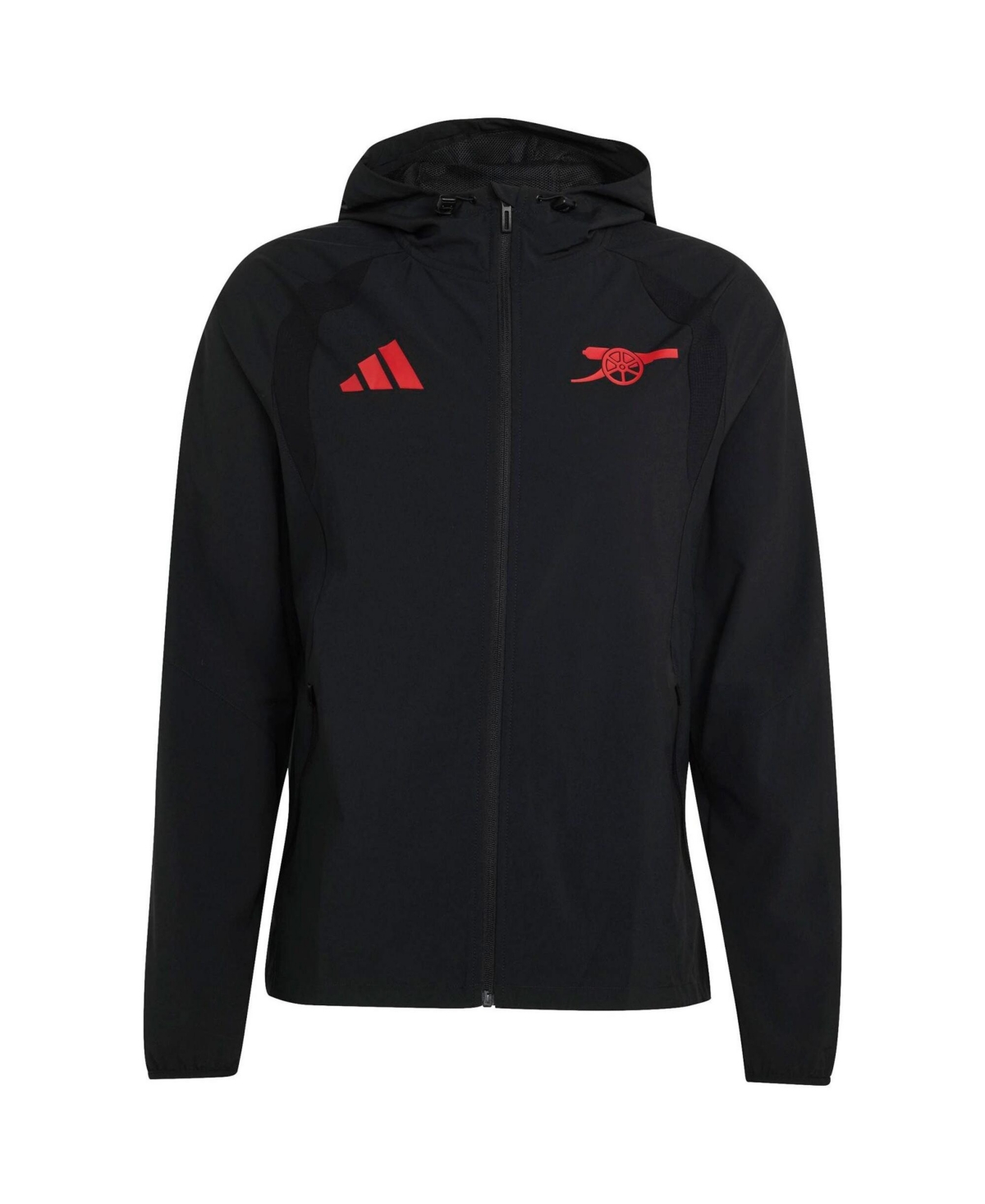 Click here for Adidas Mens Black Arsenal Tiro Travel Full-Zip Win... prices
