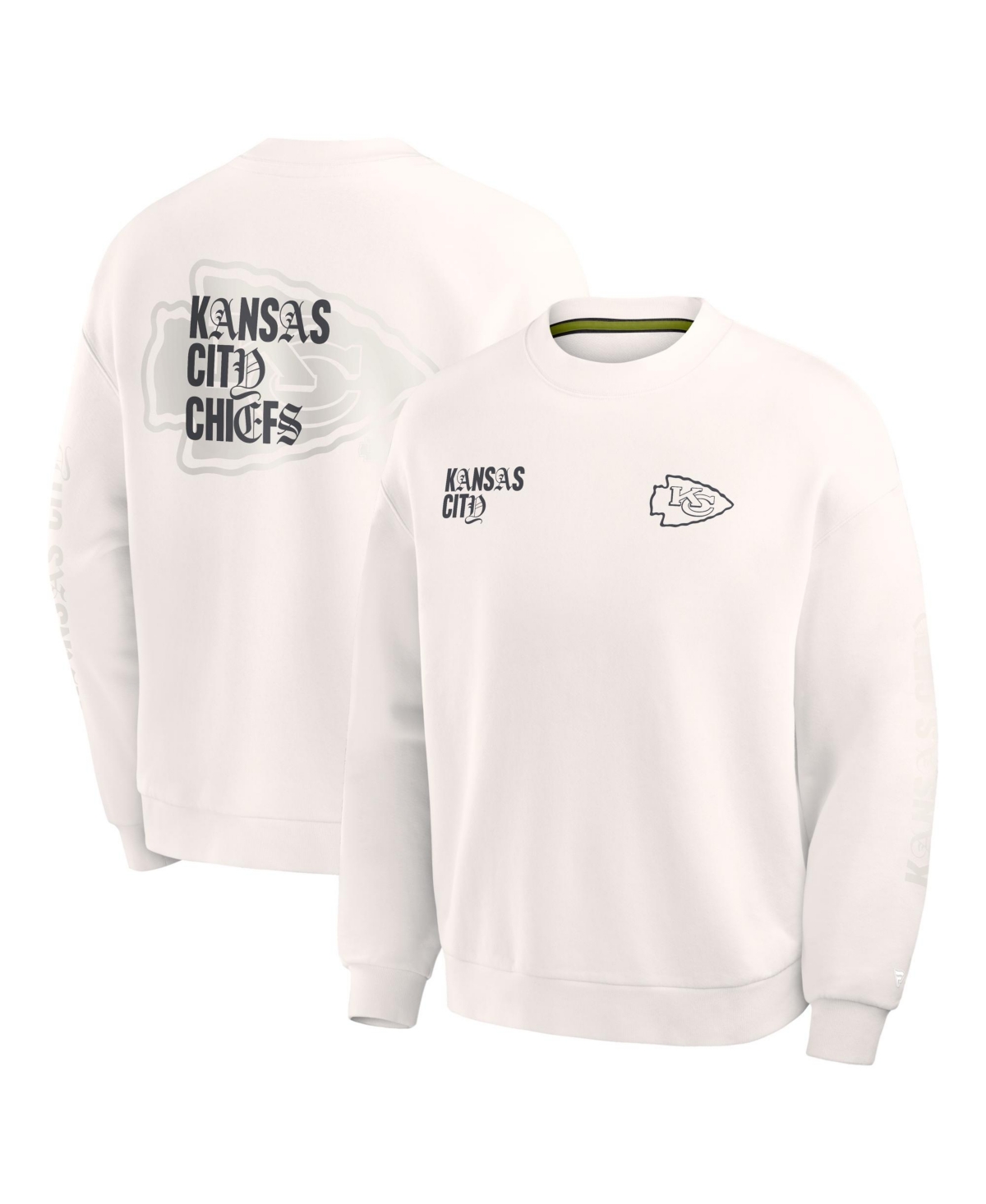 Click here for Fanatics Mens Cream Kansas City Chiefs Oversized T... prices