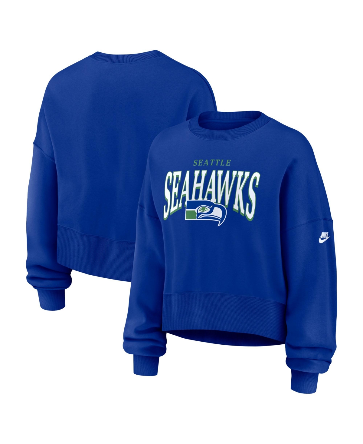 Click here for Nike Womens Royal Seattle Seahawks Oversized Phoen... prices