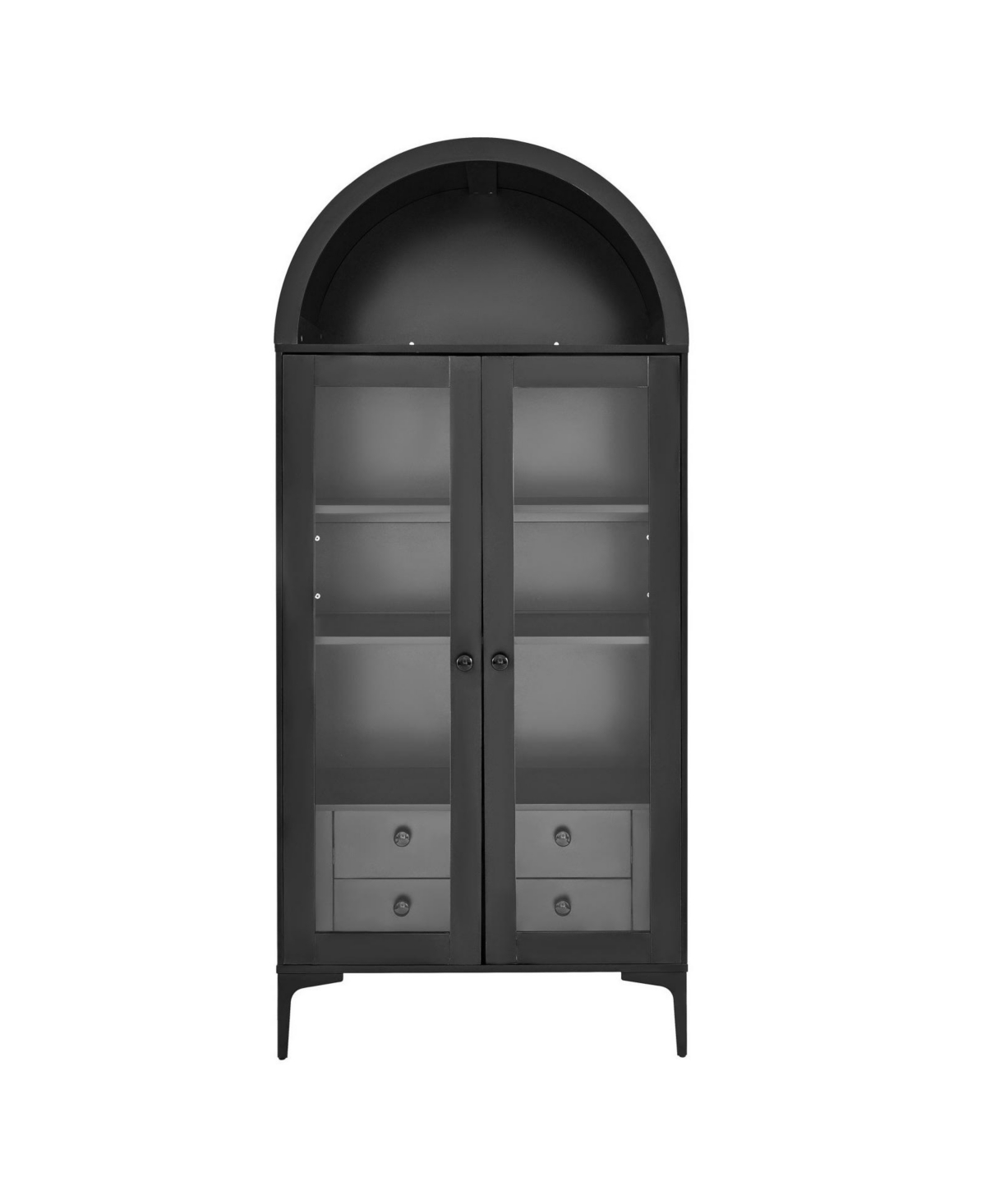 Click here for Slickblue 70 Tall Glass Door Cabinet with Adjustab... prices
