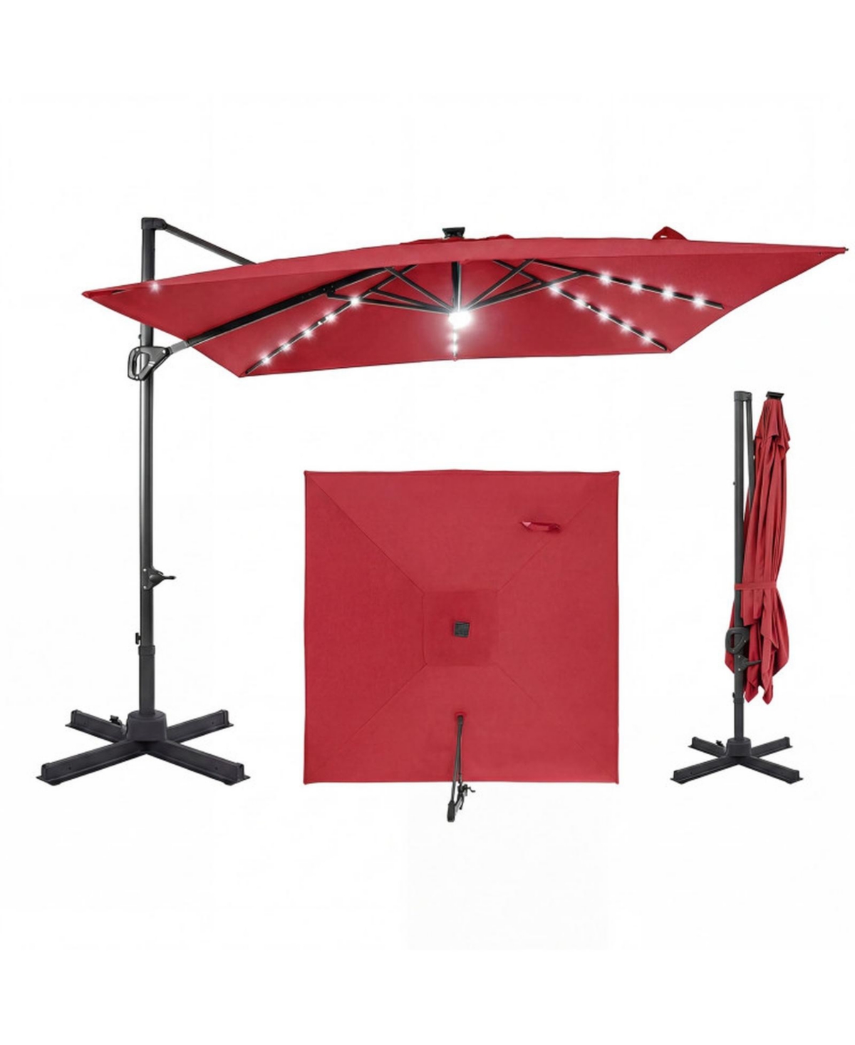Click here for Gouun 10 feet Cantilever Offset Patio Umbrella wit... prices
