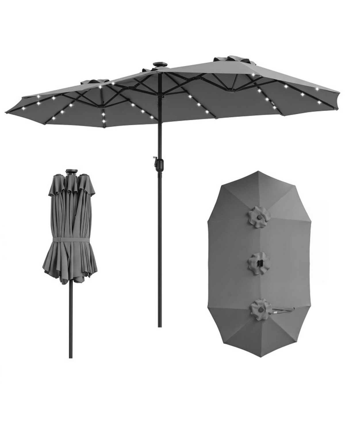 Click here for Gouun 13 feet Double-Sided Rectangular Market Umbr... prices