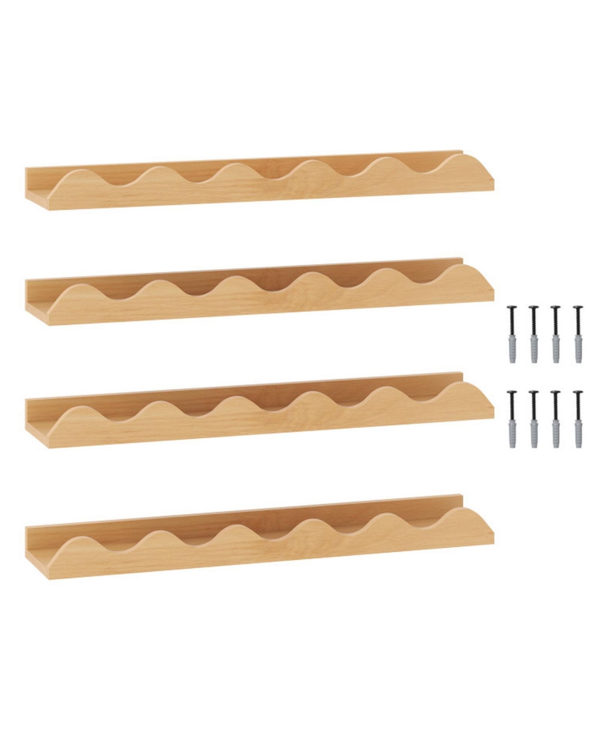 Click here for Sugift 24 in Kids Bookshelf Set of 4 Wall-Mounted... prices