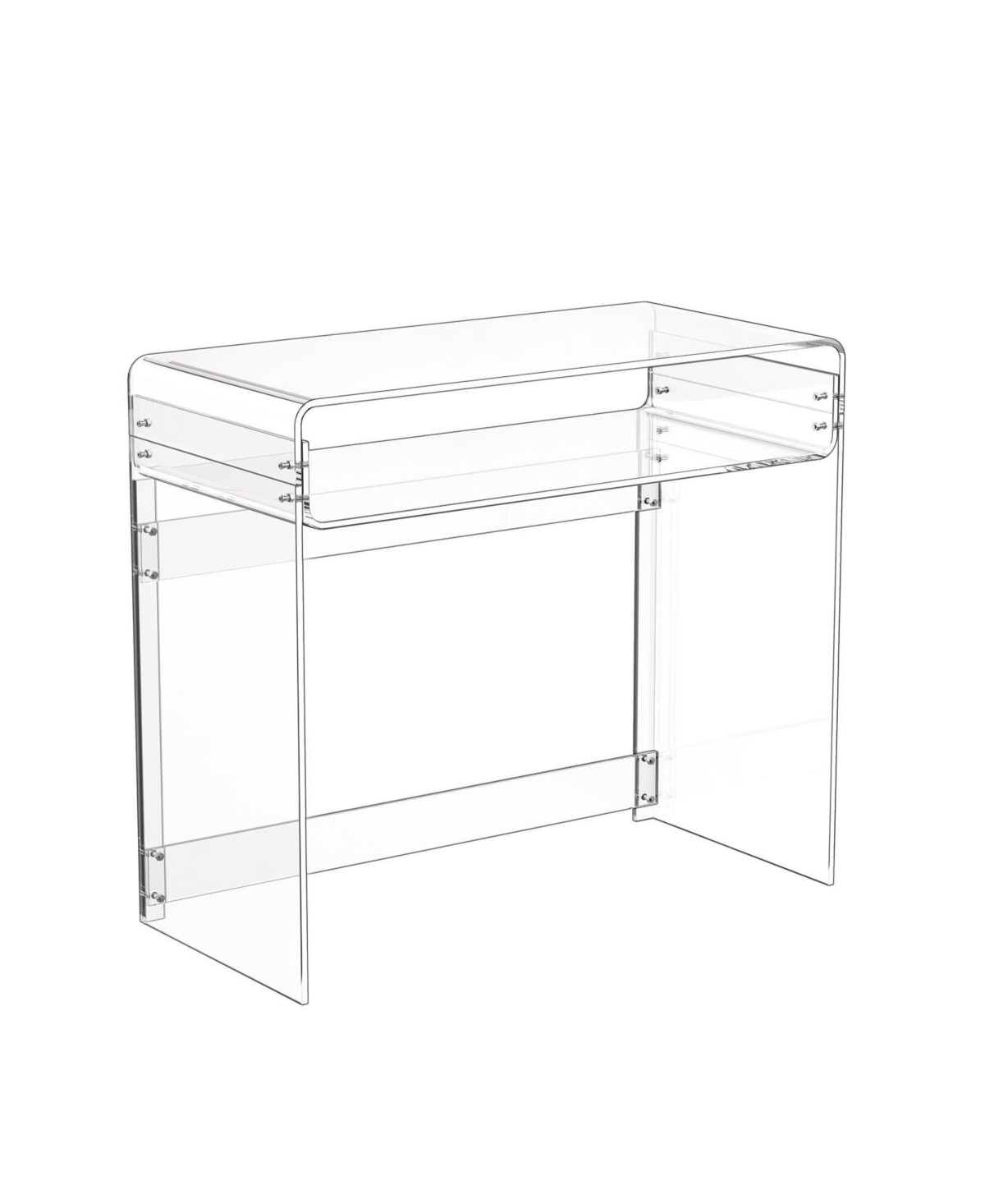 Click here for Slickblue Transparent Acrylic End Table with Lower... prices