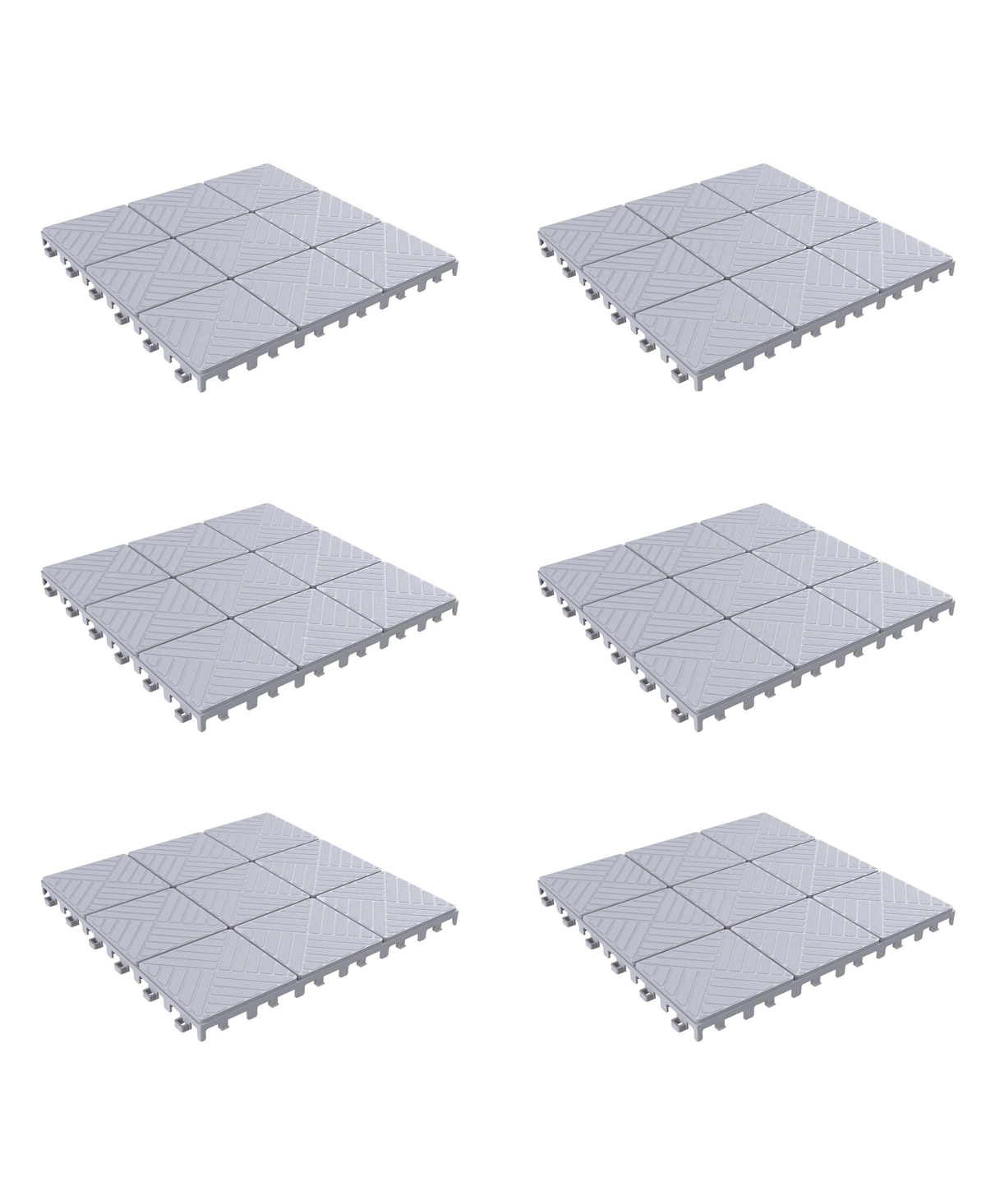 Click here for Pure Garden Deck Tiles - 6-Pack Polypropylene Inte... prices