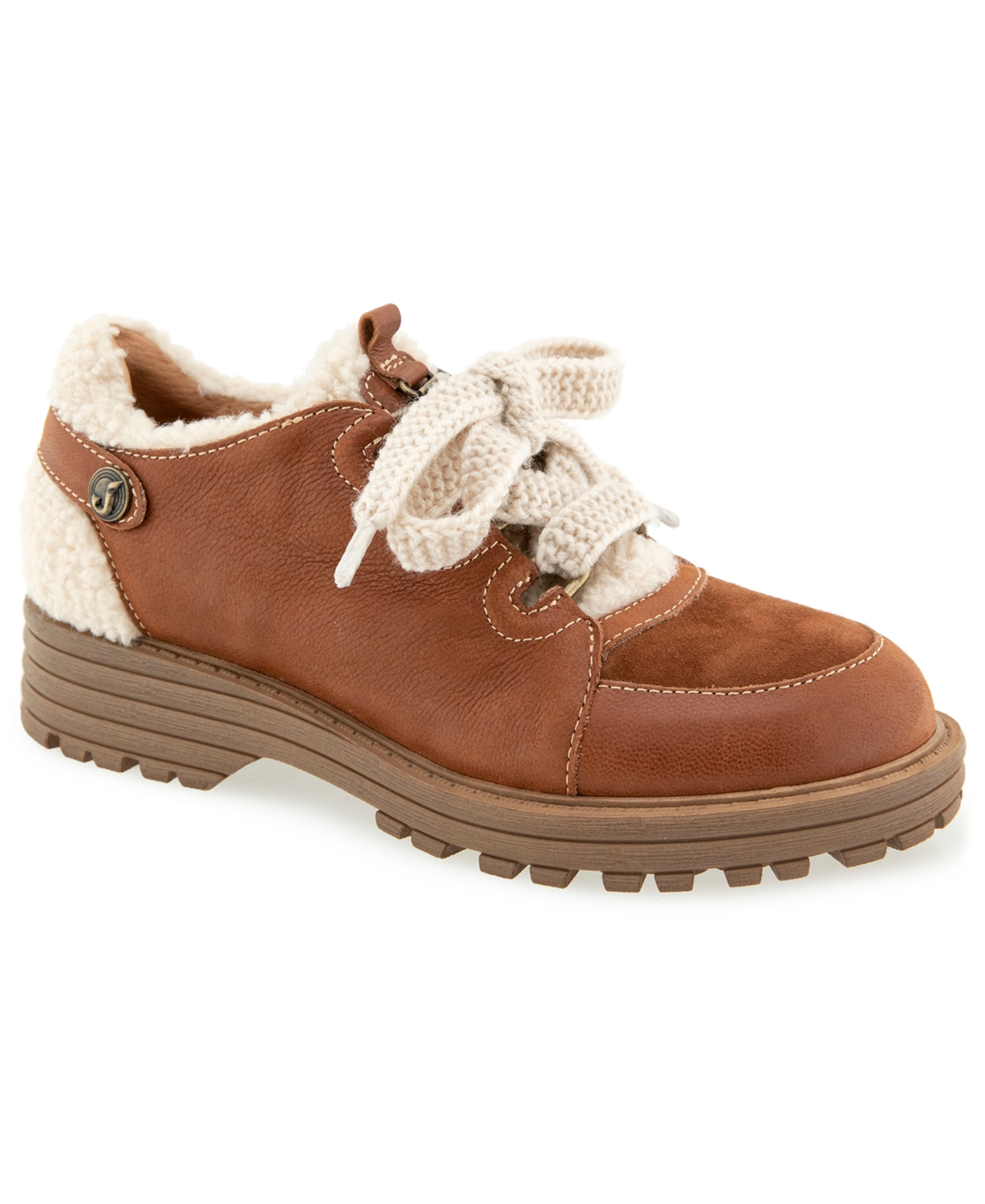 Click here for Jambu Womens Lace-Up Round Toe Shoes - Cognac prices