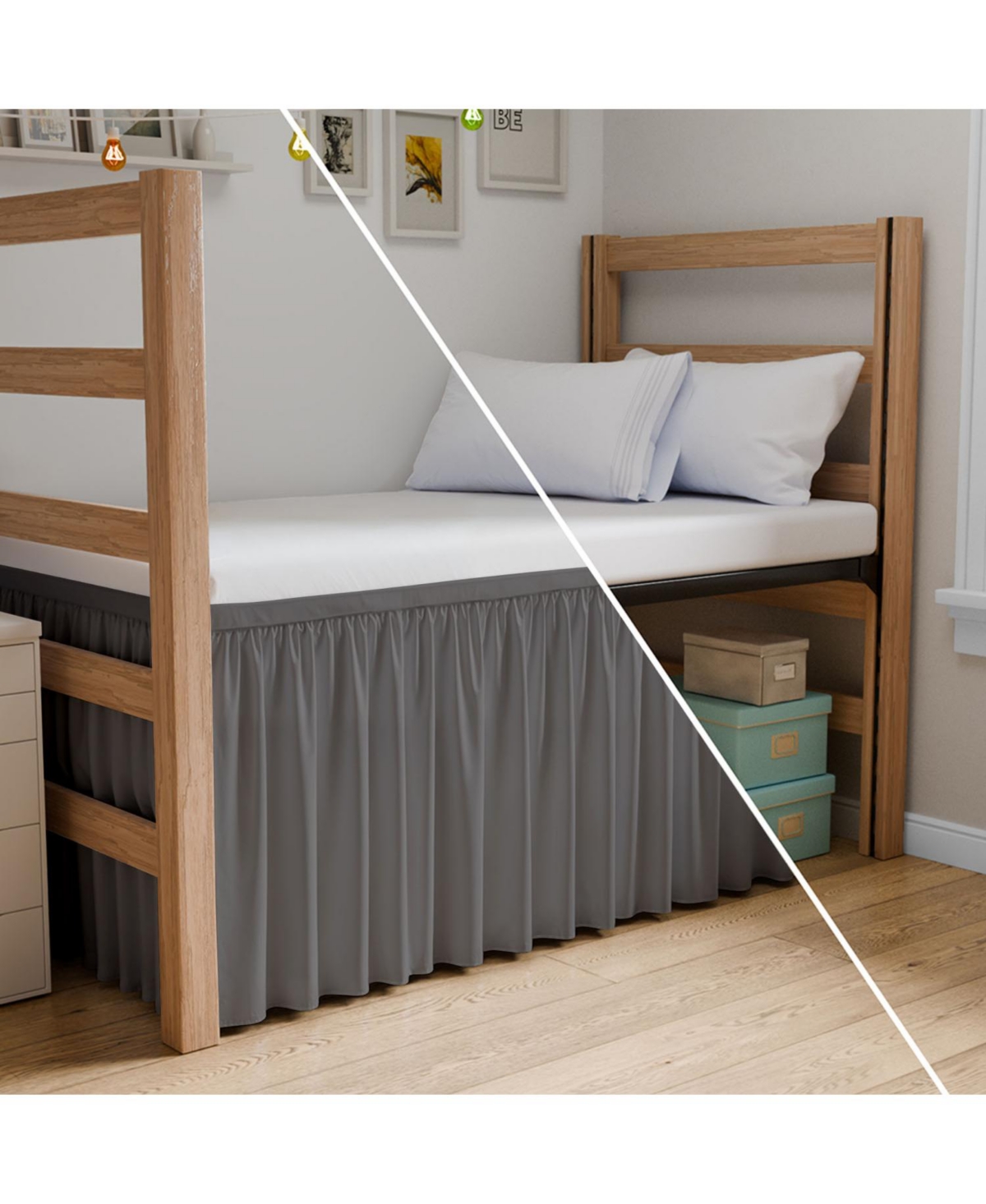 Click here for Cgk Unlimited Elastic Wrap Around Dorm Bed Skirt... prices