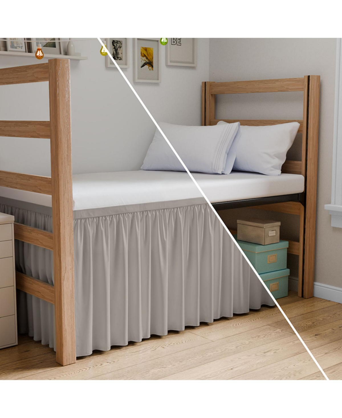 Click here for Cgk Unlimited Elastic Wrap Around Dorm Bed Skirt... prices