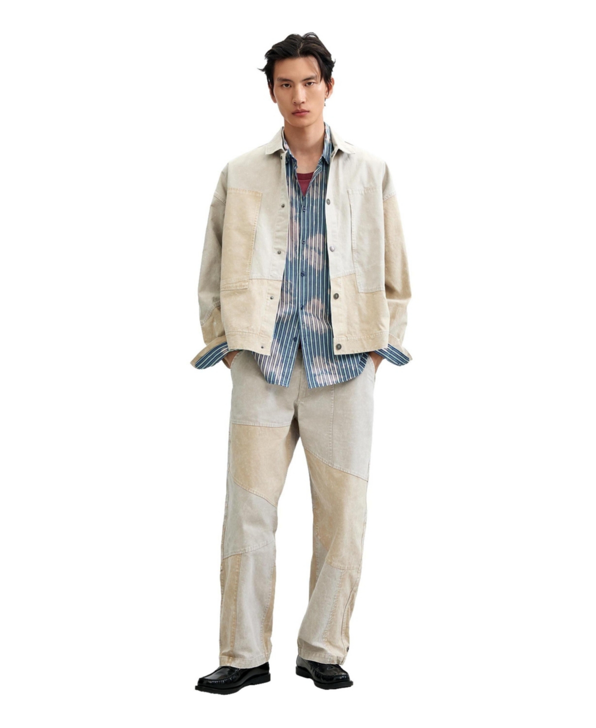 Click here for Desigual Mens Patchwork pants - Sand prices