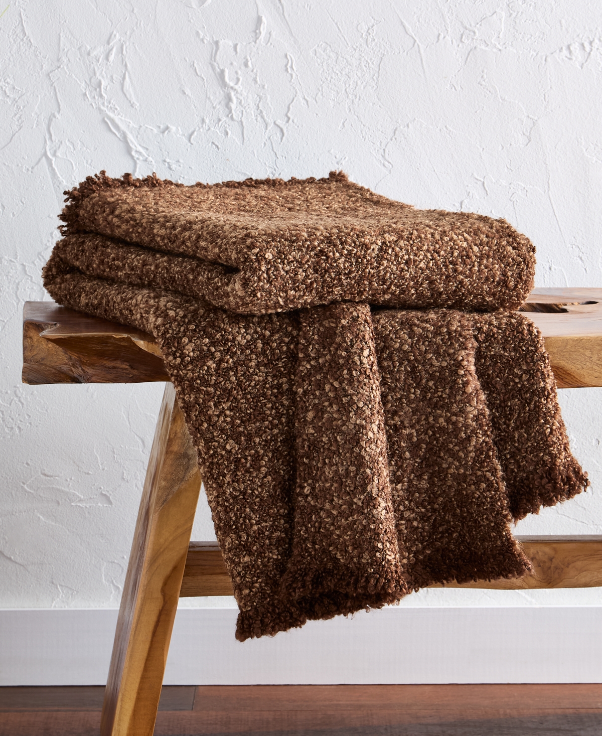 Click here for Oake Heathered Boucle Throw  50 x 60  Exclusively... prices