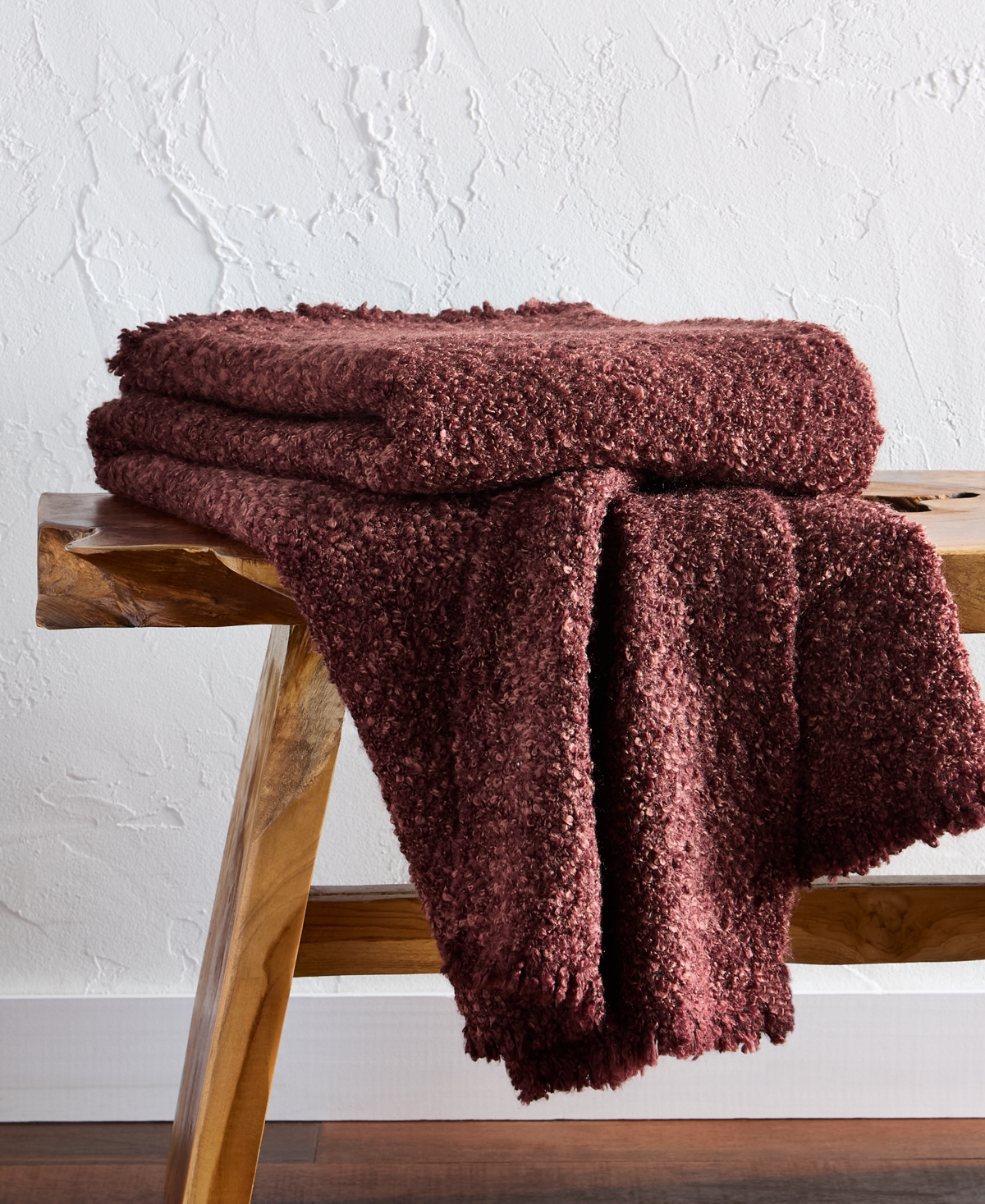 Click here for Oake Heathered Boucle Throw  50 x 60  Exclusively... prices