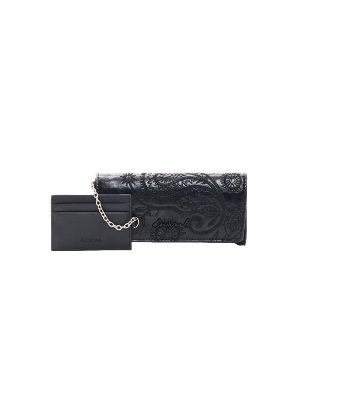 Click here for Desigual Womens Large long wallet - Black prices