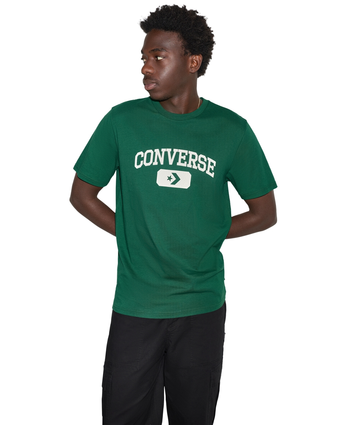 Click here for Converse Mens Varsity Graphic T-Shirt - Creeping F... prices