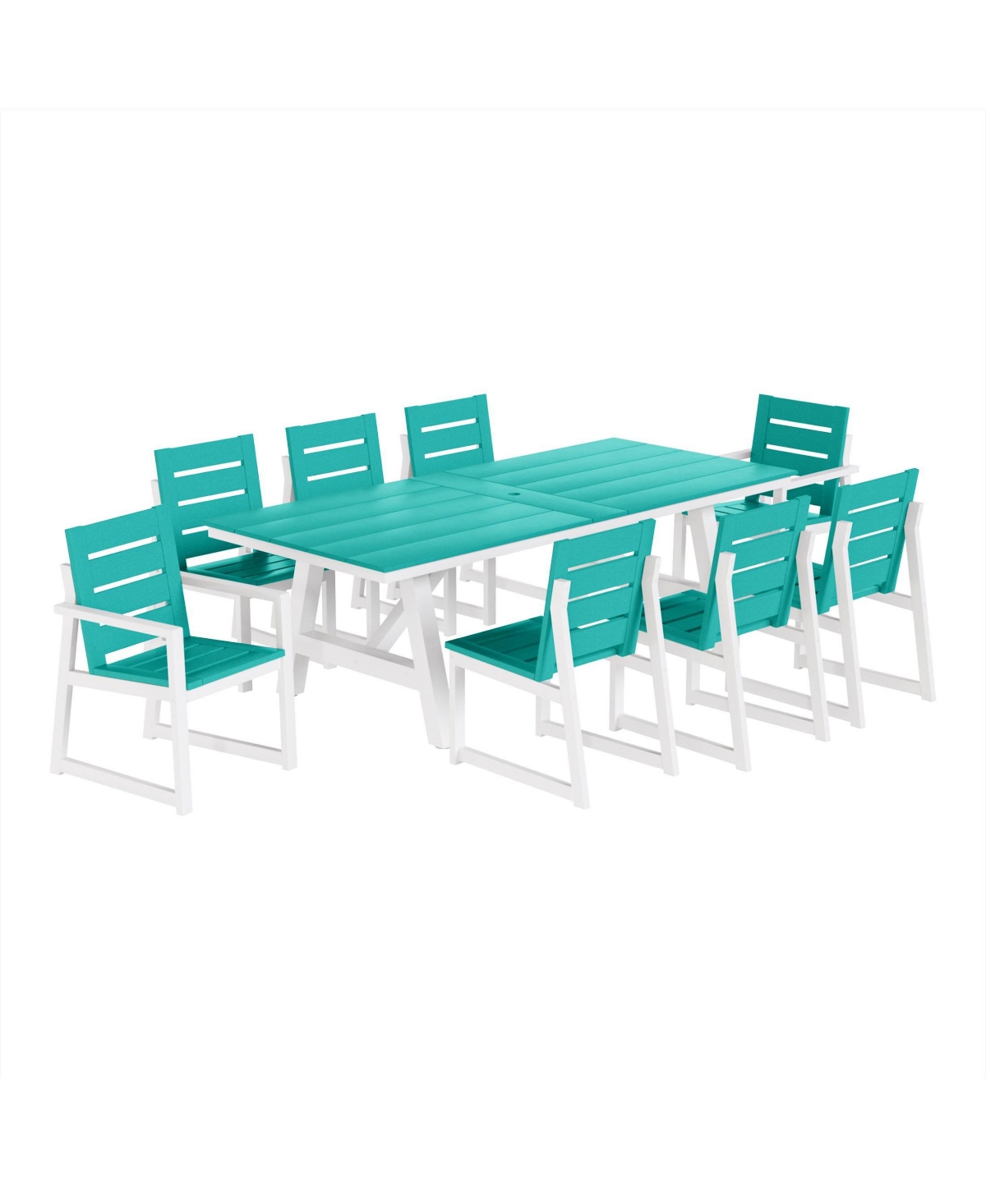 Click here for WestinTrends 9-Piece Hdpe Outdoor Furniture Patio... prices