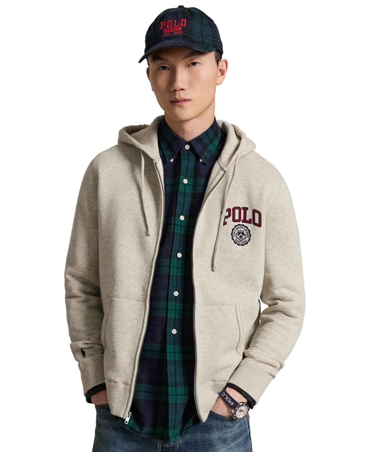 Click here for Polo Ralph Lauren Mens Logo Fleece Full-Zip Hoodie... prices
