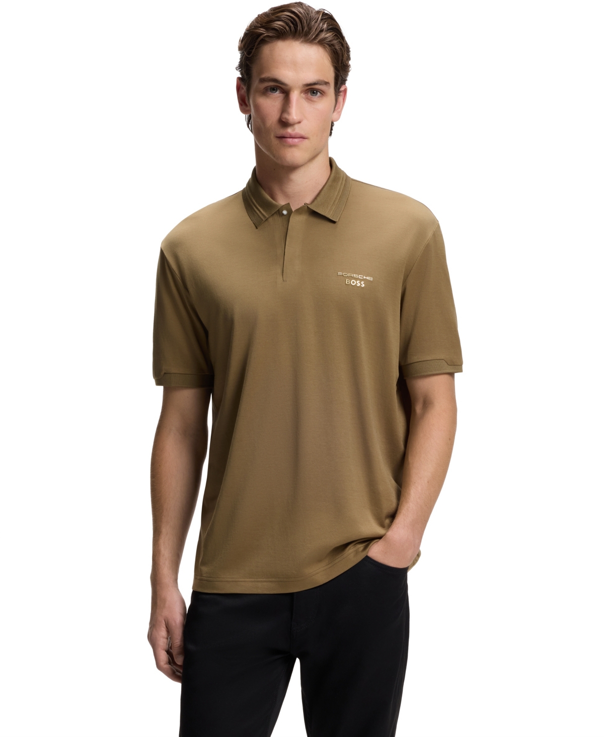 Click here for Boss by Hugo Boss x Porsche Mens Regular-Fit Gloss... prices