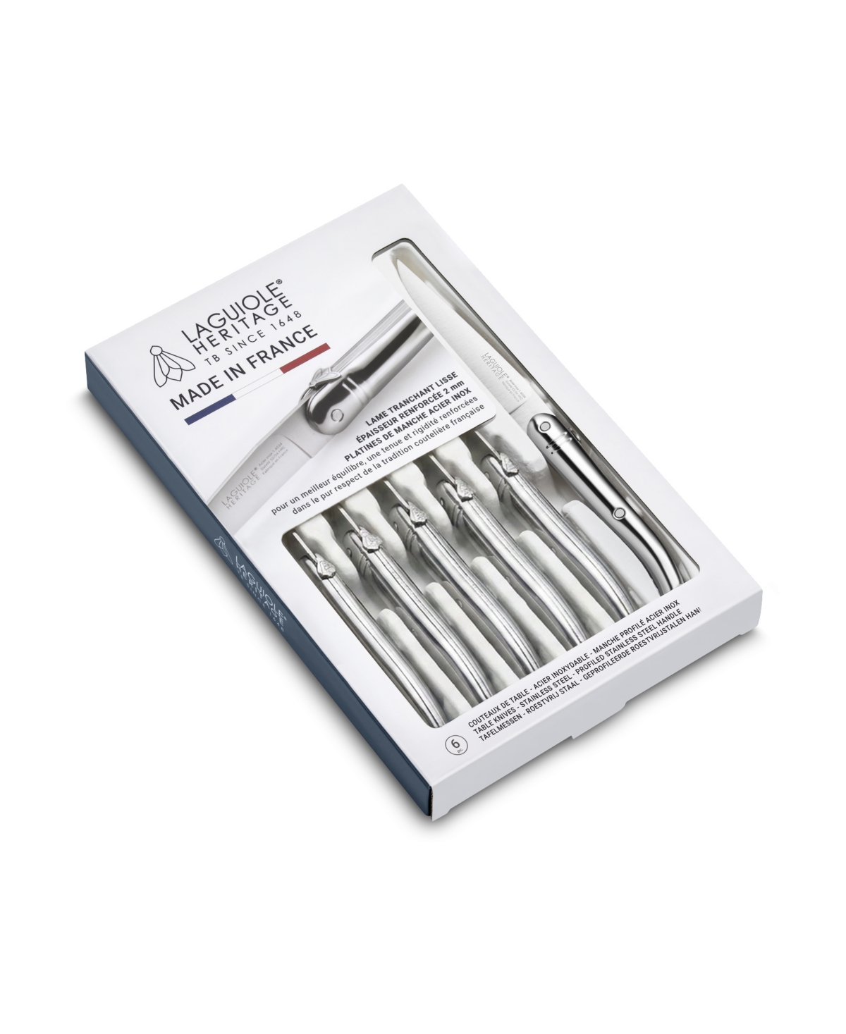 Click here for Laguiole Heritage Stainless Steel 6-Piece Steak Kn... prices