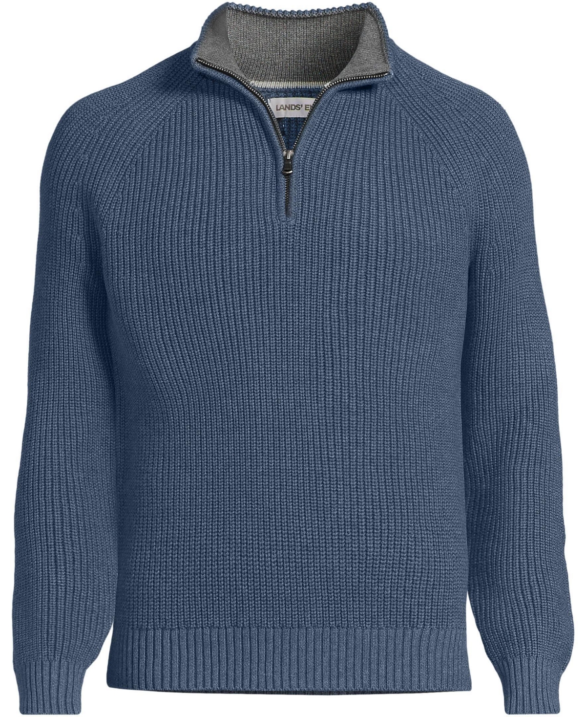 Click here for Lands End Mens Drifter Quarter Zip Sweater - Dusk... prices