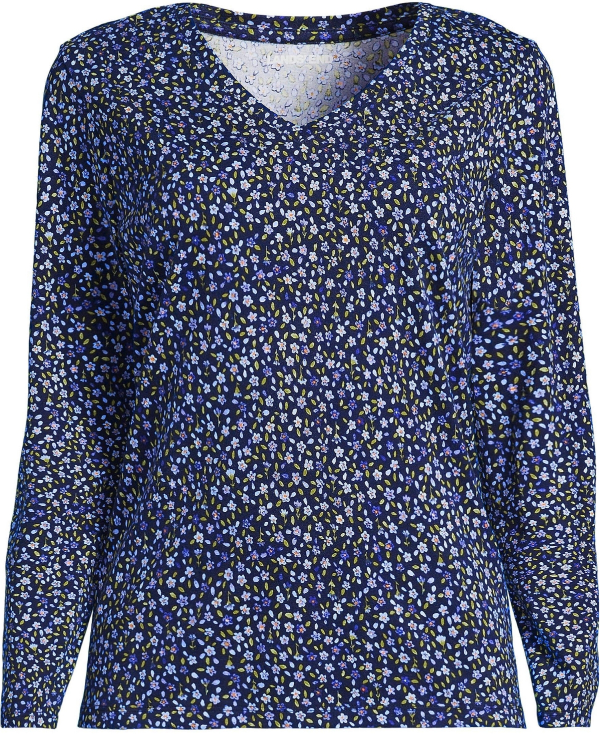 Click here for Lands End Plus Size Relaxed Supima Cotton Long Sle... prices
