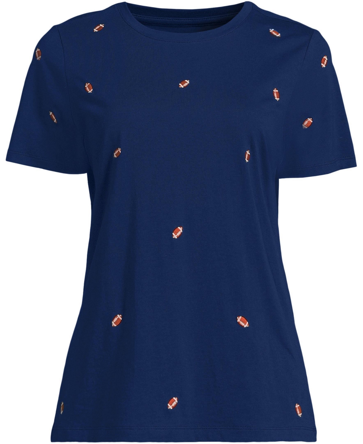 Click here for Lands End Womens Relaxed Supima Cotton Embroidered... prices