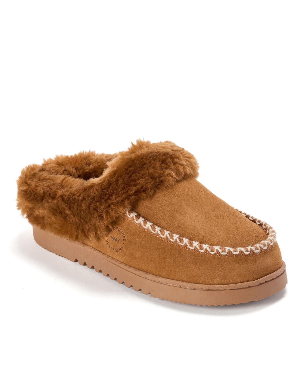 Click here for Dearfoams Womens Blaine Genuine Suede Clog Slipper... prices