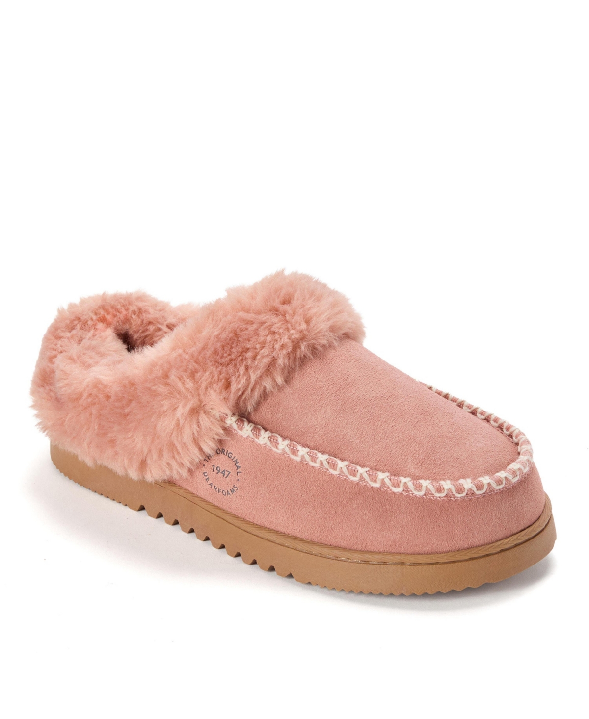 Click here for Dearfoams Womens Blaine Genuine Suede Clog Slipper... prices