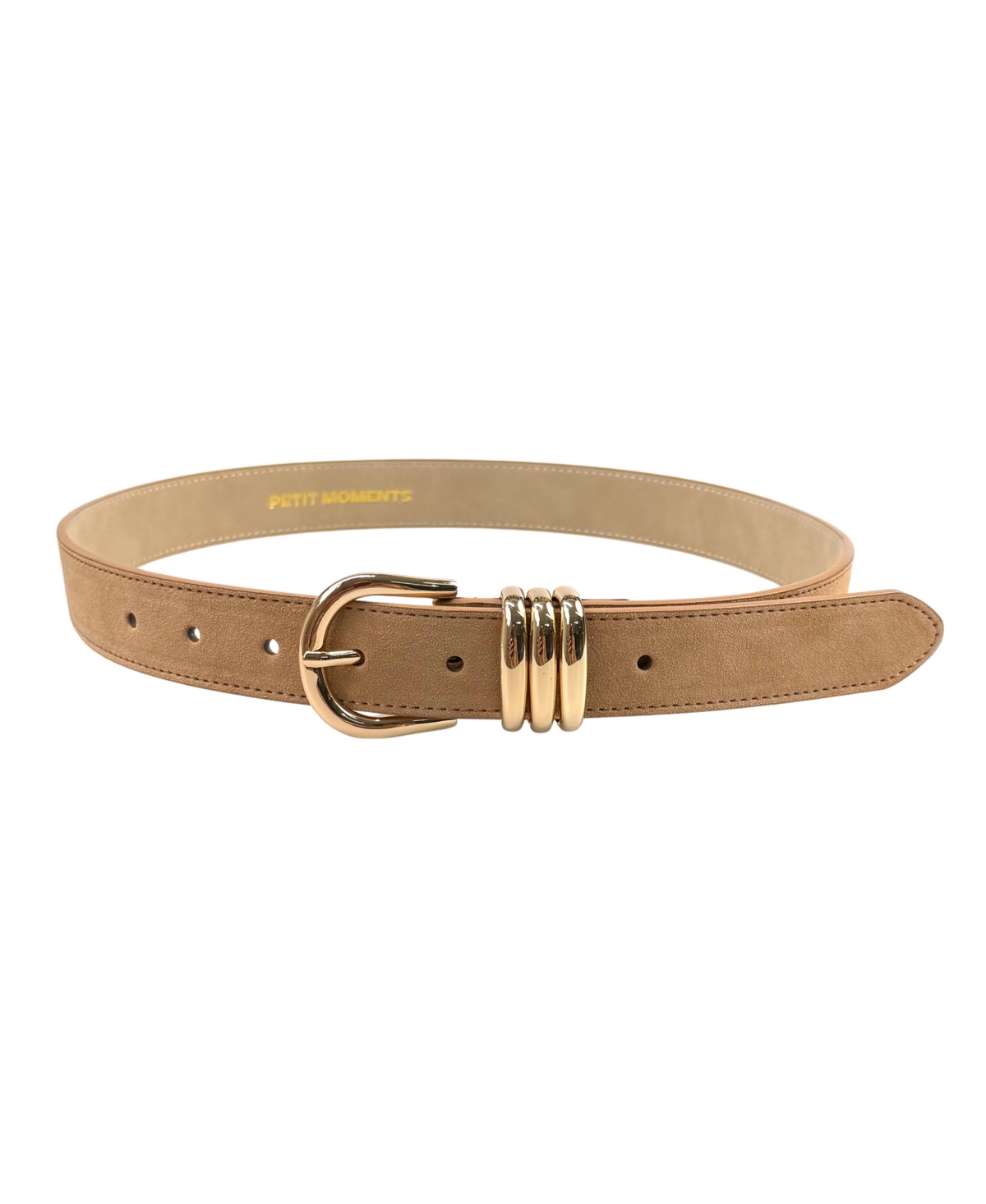 Click here for Petit Moments Polished Belt - Tan suede/ gold prices