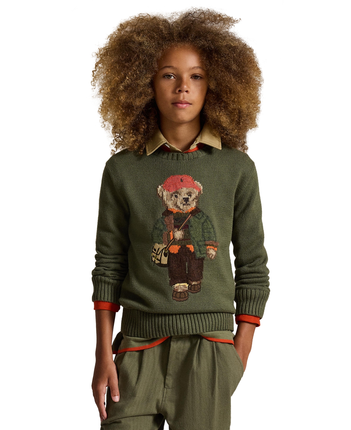 Click here for Polo Ralph Lauren Boys 8-20 Polo Bear Embroidered... prices
