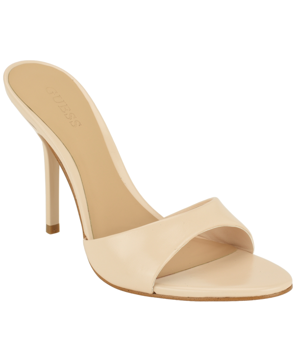 Click here for Guess Womens Manzy Leather Slide Stiletto Dress Sa... prices