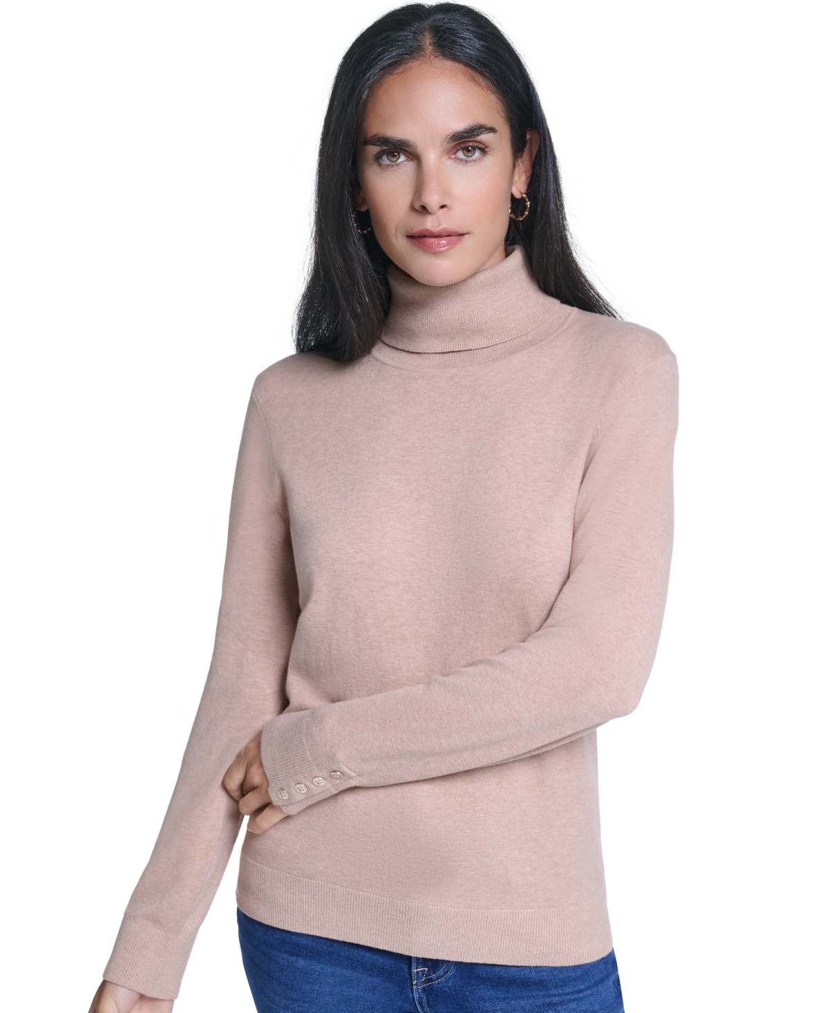 Click here for Nautica Womens Solid Long-Sleeve Turtleneck Sweate... prices