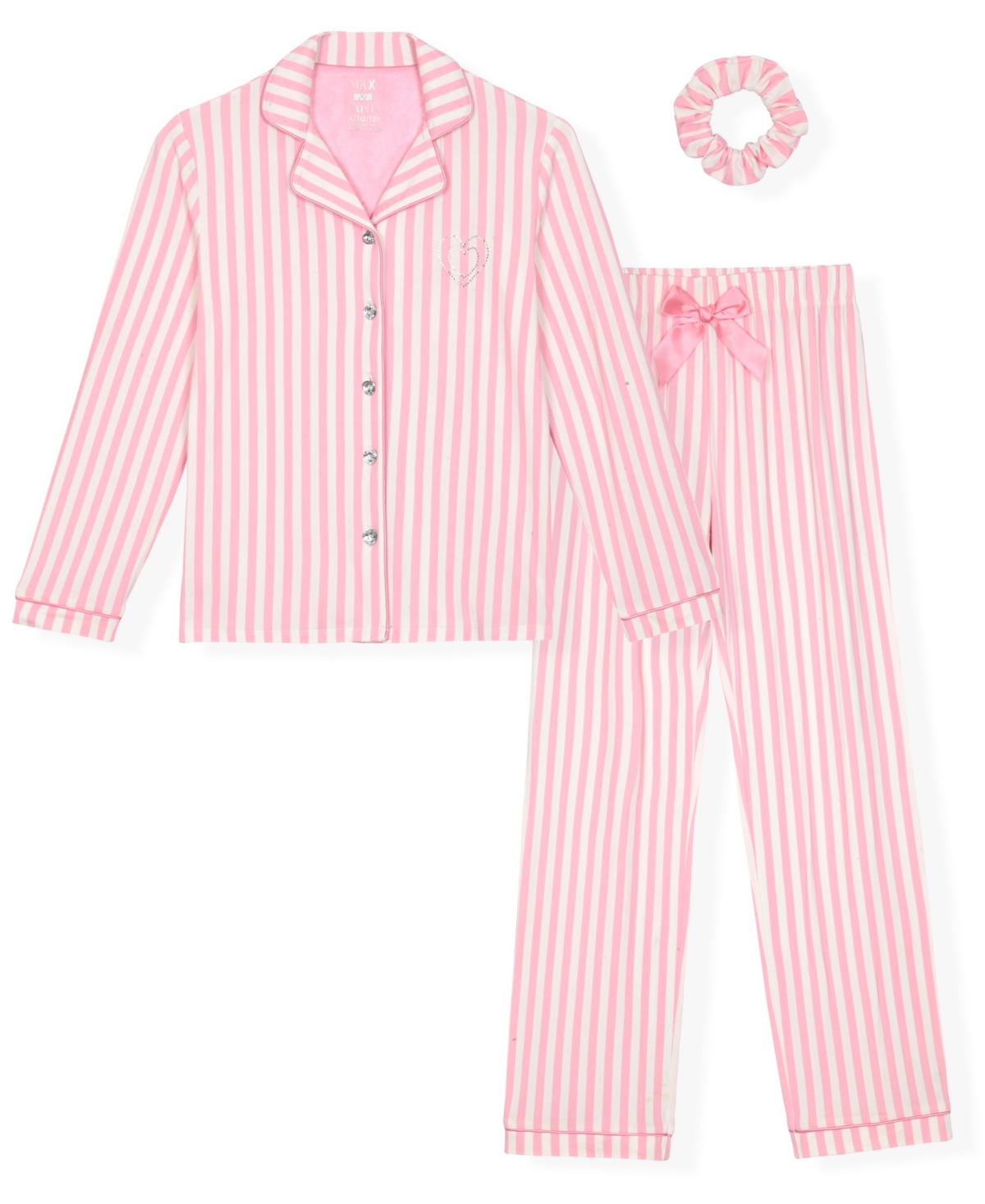 Click here for Max & Olivia Girls 5-16 Milky Print Pajama  3-Piec... prices
