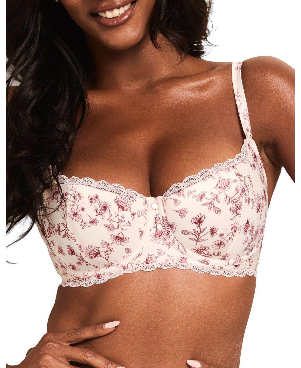 Click here for Adore Me Womens Elsie Contour Balconette Bra - Flo... prices