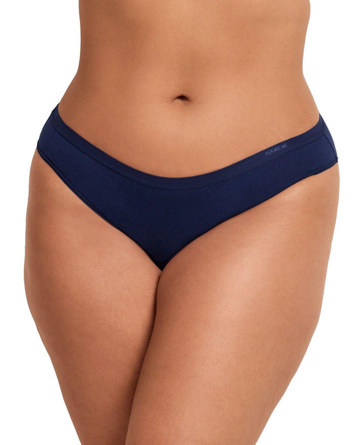 Click here for Adore Me Plus Size Everly Bikini Panty - Dark blue prices